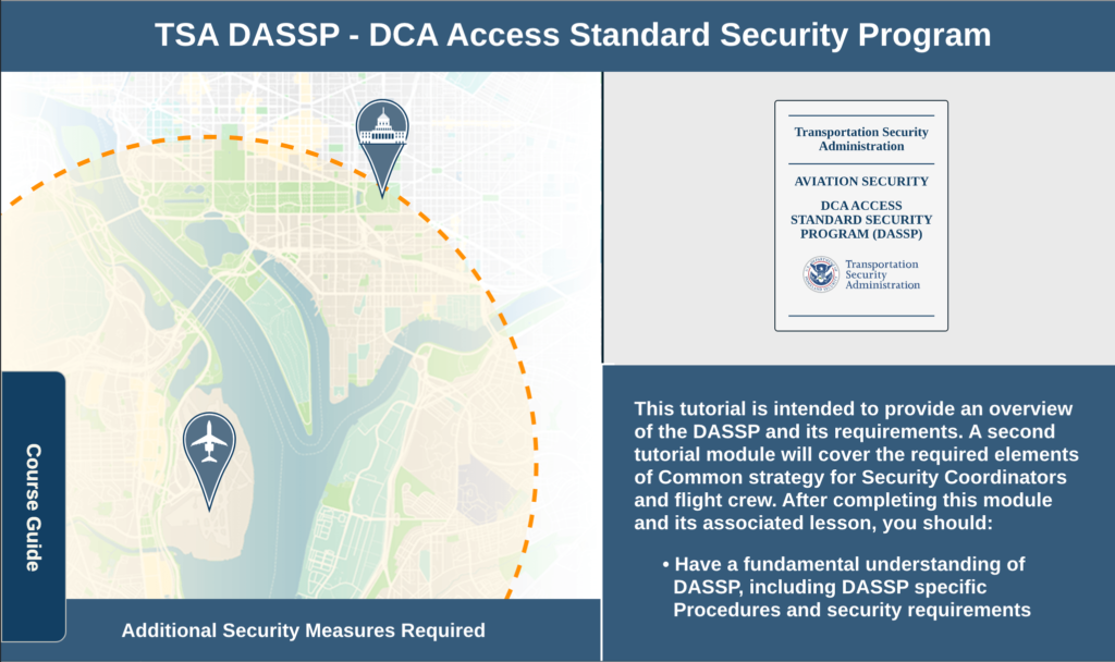 TSA DCA Access Program (DASSP) Training Now Available | CTS Blog